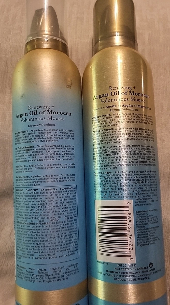 Ogx Argan Oil Voluminous Mousse Review Shop | www.farmhouse-furniture.co.uk
