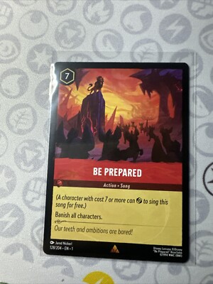 Disney Lorcana First Chapter Be Prepared 128/204 Rare Non Foil NM | eBay