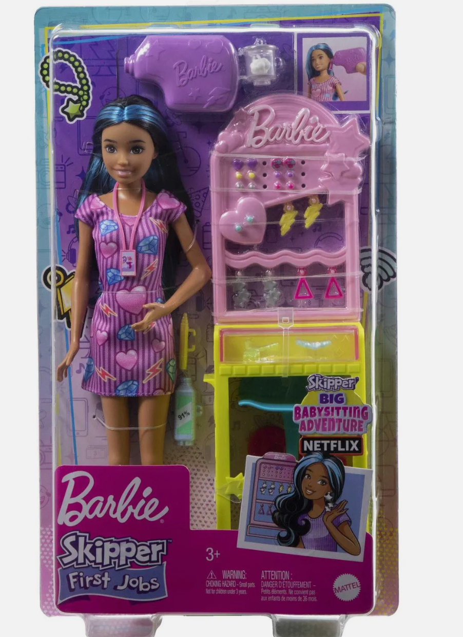 Barbie Skipper First Jobs Doll and Ear-Piercer Set with Accessories | eBay