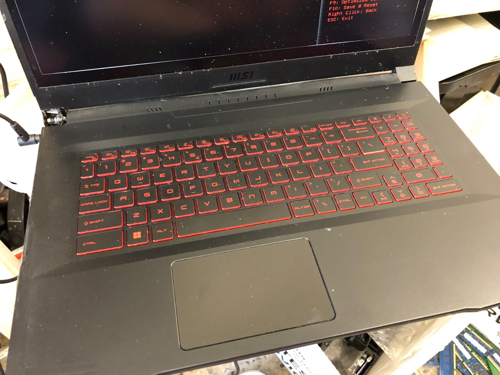 MSI GAMING LAPTOP MS-17L2 11th Gen i7-11800H 16GB NO SSD RTX 3050 Ti ...