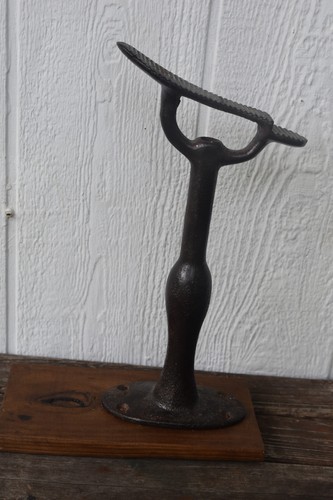 Antique Cast Iron Shoe Shine Stand Foot Rest | eBay