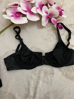Unbranded black Unpadded underwired Bra size it3a eu75a us34a | eBay