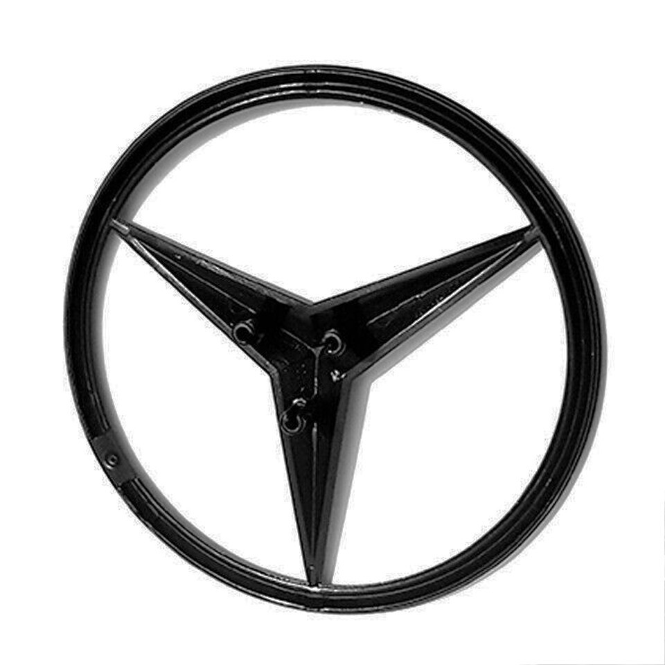 New For Mercedes Benz Black Gloss Badge Emblem Rear Logo Rear Boot C ...