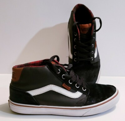 Vans Off The Wall 721356 Sk8-Hi Black/Brown Suede Canvas High Top Sz ...