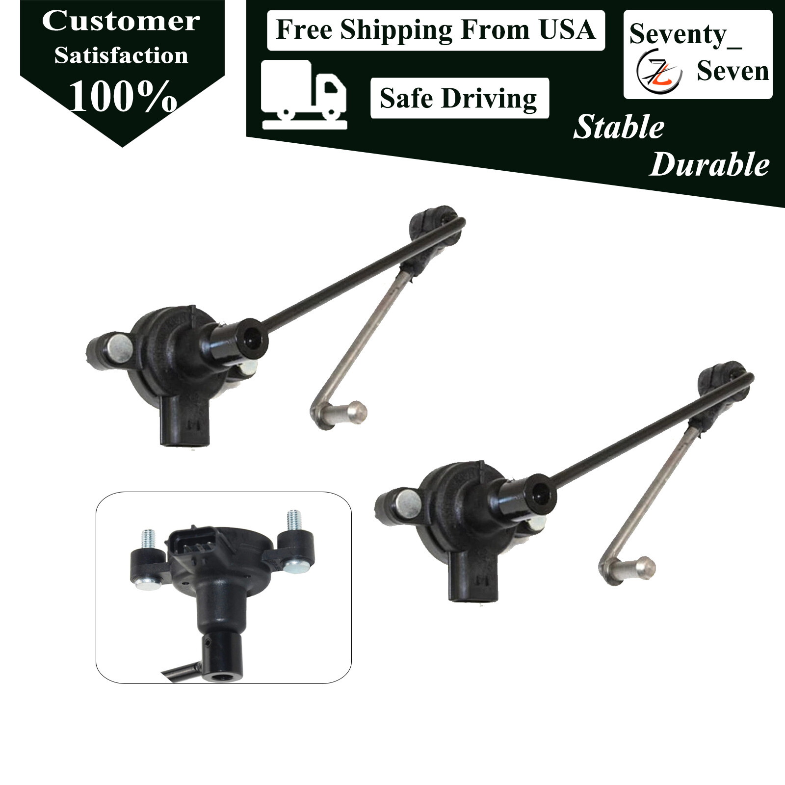 2pcs Suspension Level Sensor Rear Kit For 1997-2002 Land Rover Range ...