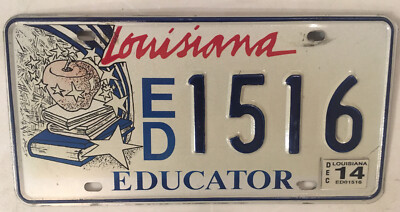 SUPPORT EDUCATION TEACHER license plate Apple School Student Educator ...