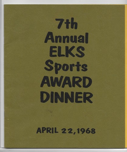 1968 7th Annual Elks Program Packers Hornung Taylor Daley Autograph ...