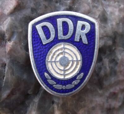 East German DDR GDR Gun Target Marksman Military Shooting Award Pin ...
