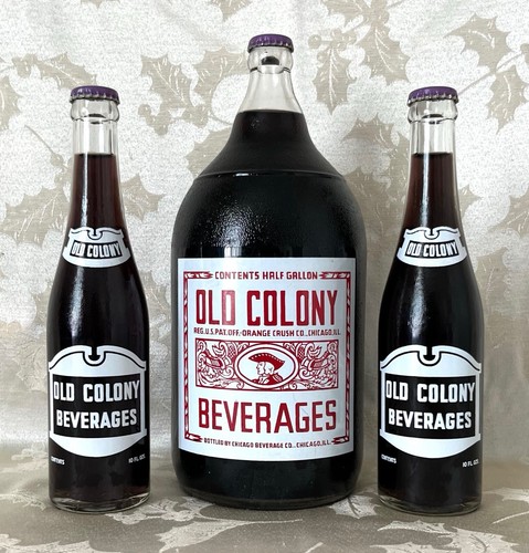 VINTAGE OLD COLONY GRAPE SODA BOTTLE SET | eBay