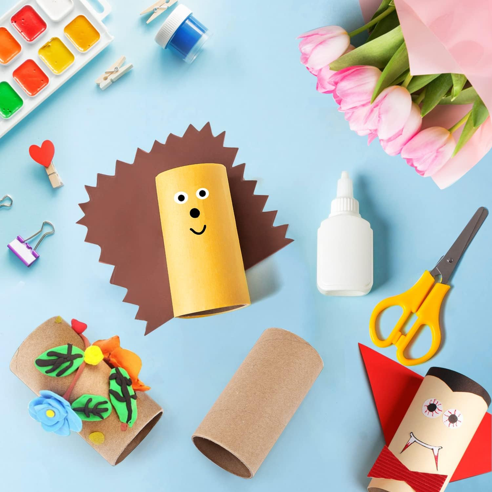 20 Pack Craft Rolls Brown Cardboard Tubes Crafting Paper round Thick ...