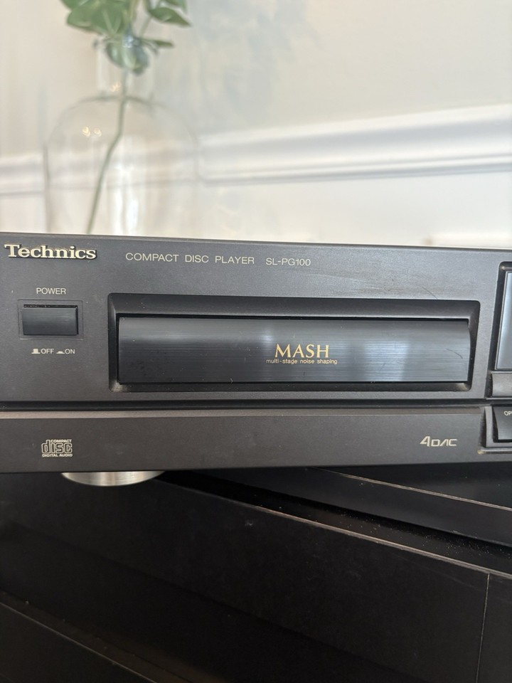 Vintage Technics Mash CD player model SL-PG100 No Remote Works Well | eBay