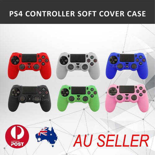 Soft Silicone Cover Skin Rubber Grip Case for Sony Playstation 4 PS4 ...