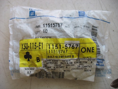 NOS GM OEM Stabilizer Sway Bar-Front-Stabilizer Suspension Bolt ...
