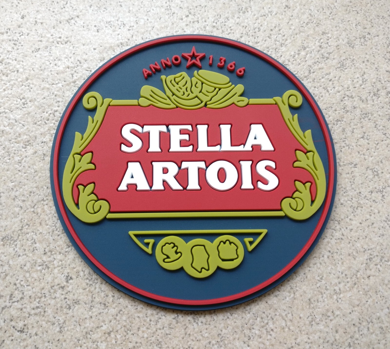 4pcs BU STELLA ARTOIS Rubber drip mat beer coaster bar Mat beer & home ...