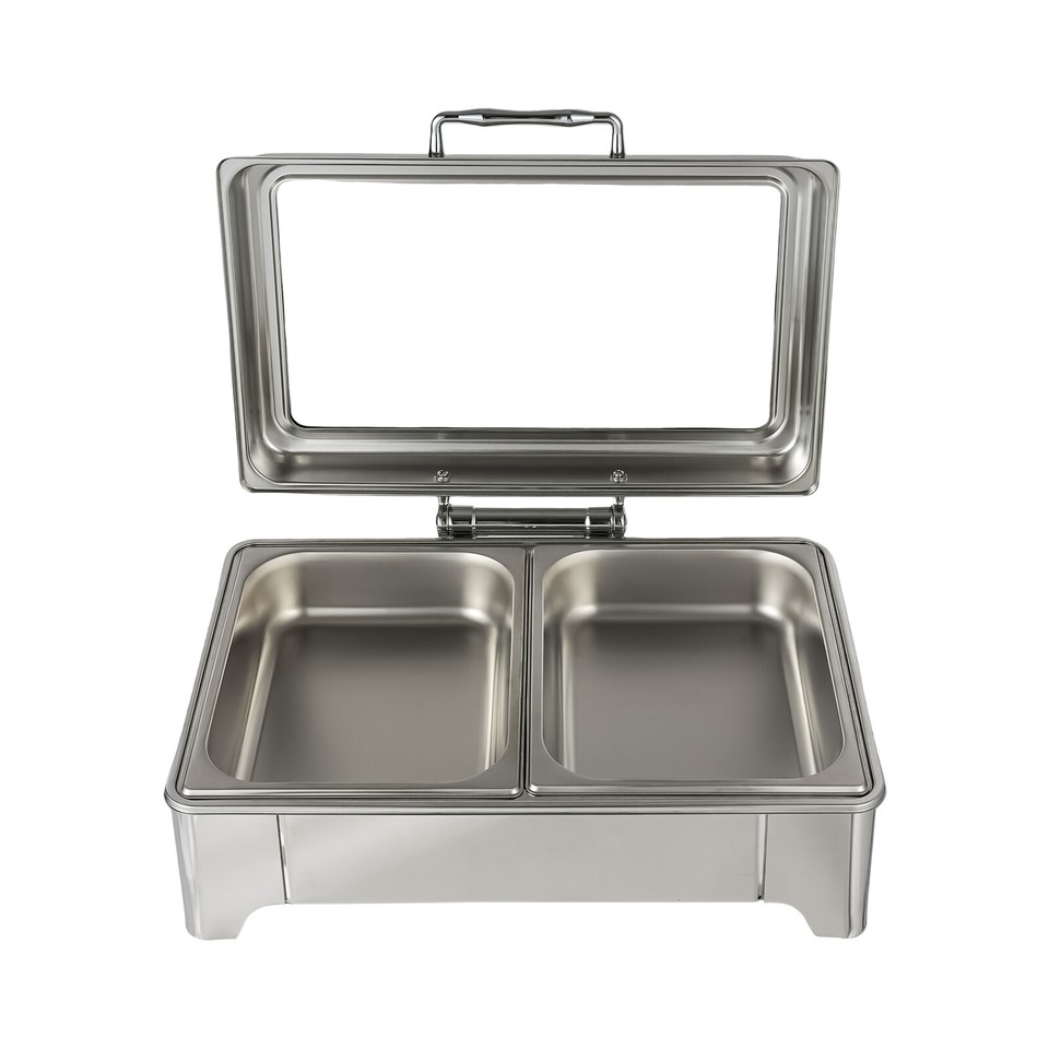 Catering Stainless Chafer Chafing Dish Sets 2 Compartment 9l Electric ...