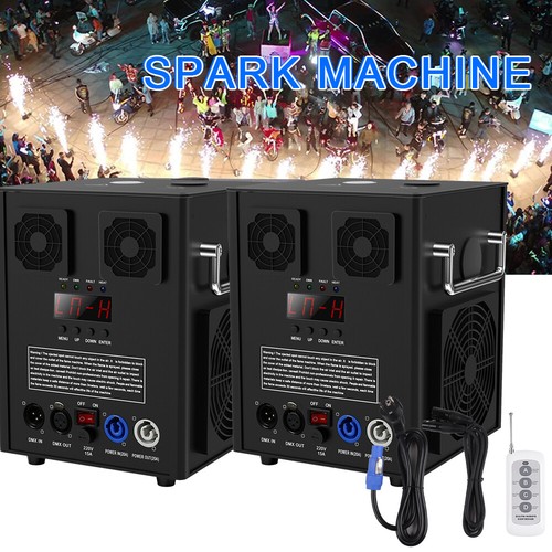 2X 600W Cold Spark Machine DMX Firework Machine Stage Effect Disco Show ...