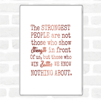 Rose Gold Win Battles Quote Jumbo Fridge Magnet | eBay UK