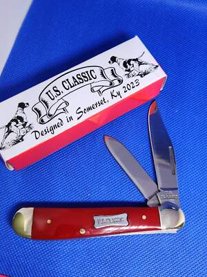 US Classic Copperhead Burgundy 2 Blade Slip Joint Pocket Knife 70BUR | eBay