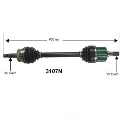 CV Axle Assembly-PDL Autopart Intl 1700-197401 | eBay