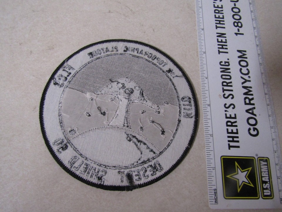 MILITARY PATCH SEW ON OLDER 1ST TOPOGRAPHIC PLATOON DESERT SHIELD 1990 ...