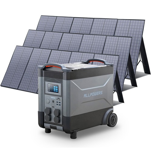 ALLPOWERS Photovoltaic System 3X400W Solarpanel für R4000 Powerstation ...