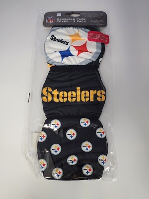 Pittsburg Steelers NFL Football Washable Face Masks 3-pack | eBay