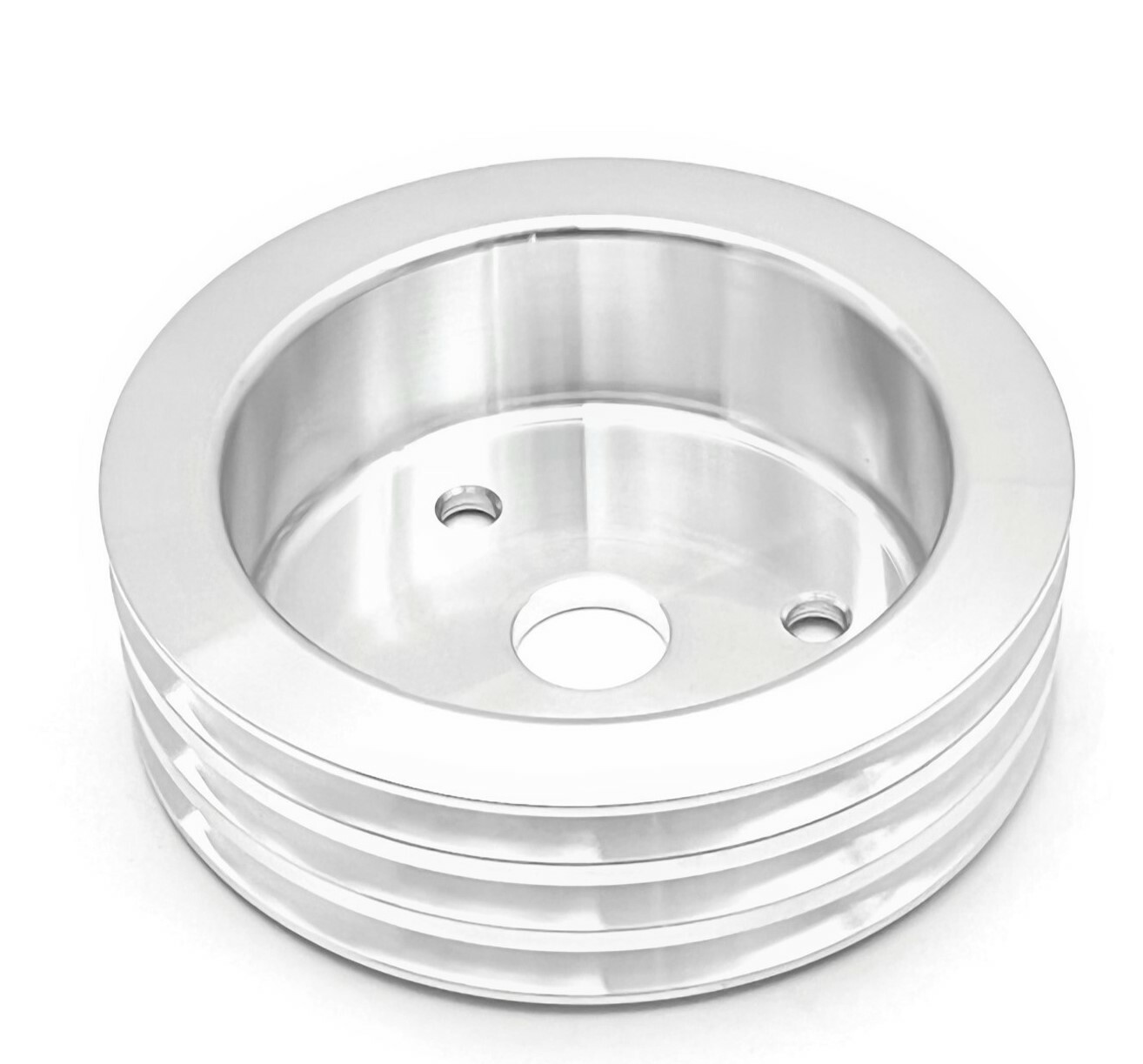 SB Chevy Crankshaft Pulley 3 Groove Crank SHORT Water Pump SWP Billet ...