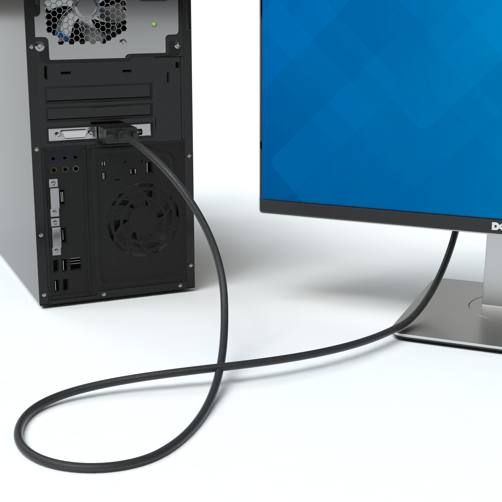 15m VGA Kabel 15 Polig Monitorkabel PC LCD Ferritkern 75Ohm VGA Monitor ...