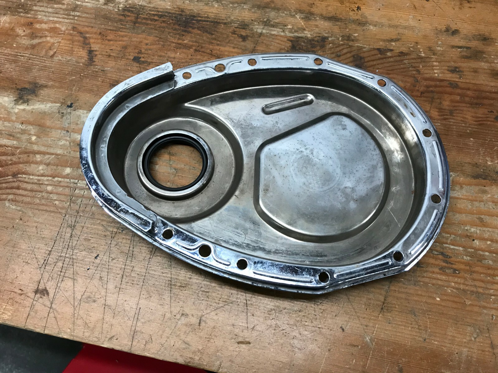 Chevy 350 small block timing chain cover nice condition | eBay