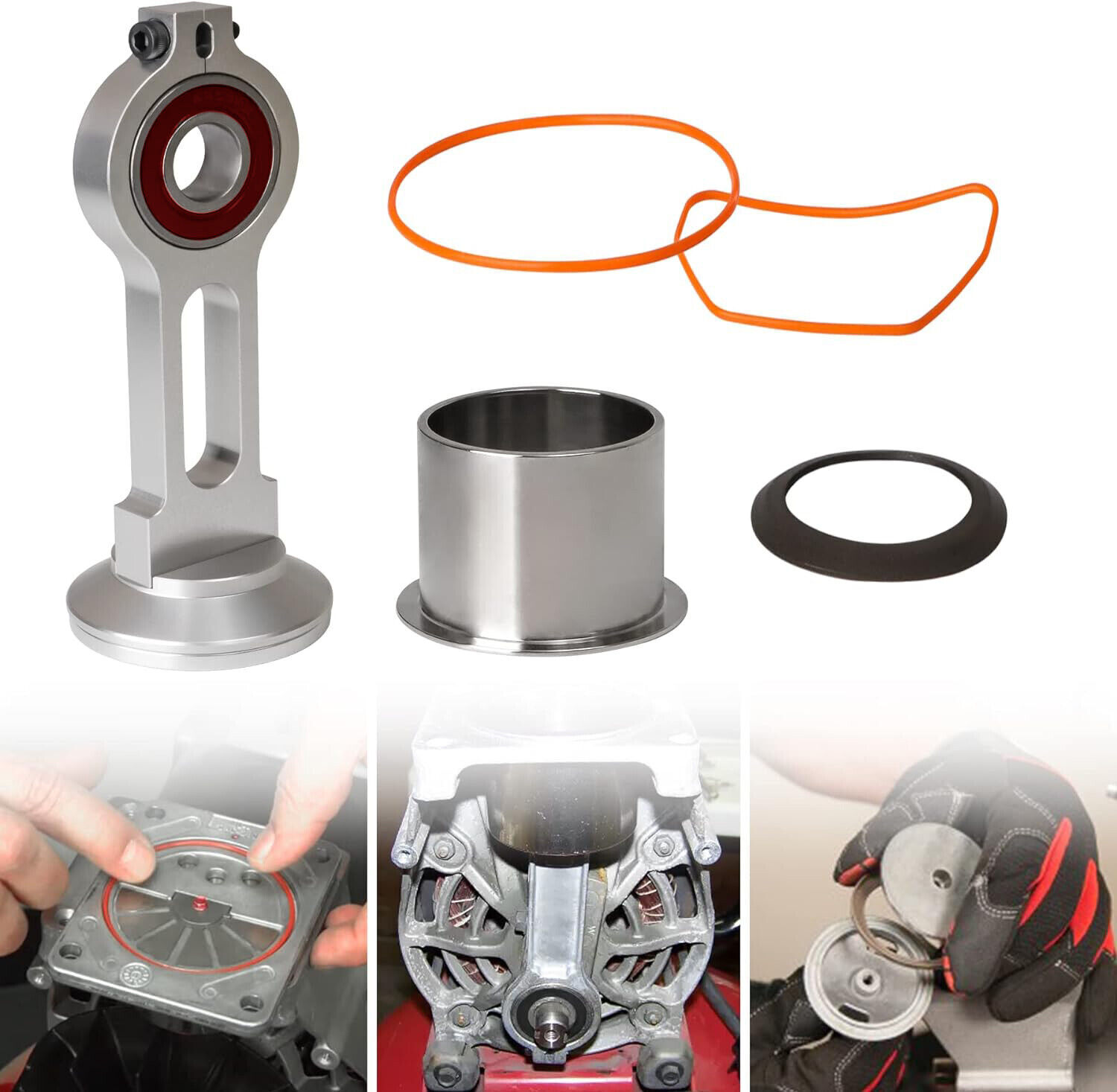 Heavy Duty Compressor Connecting Rod Piston Kit Replace KK-4835 KK-5081 ...