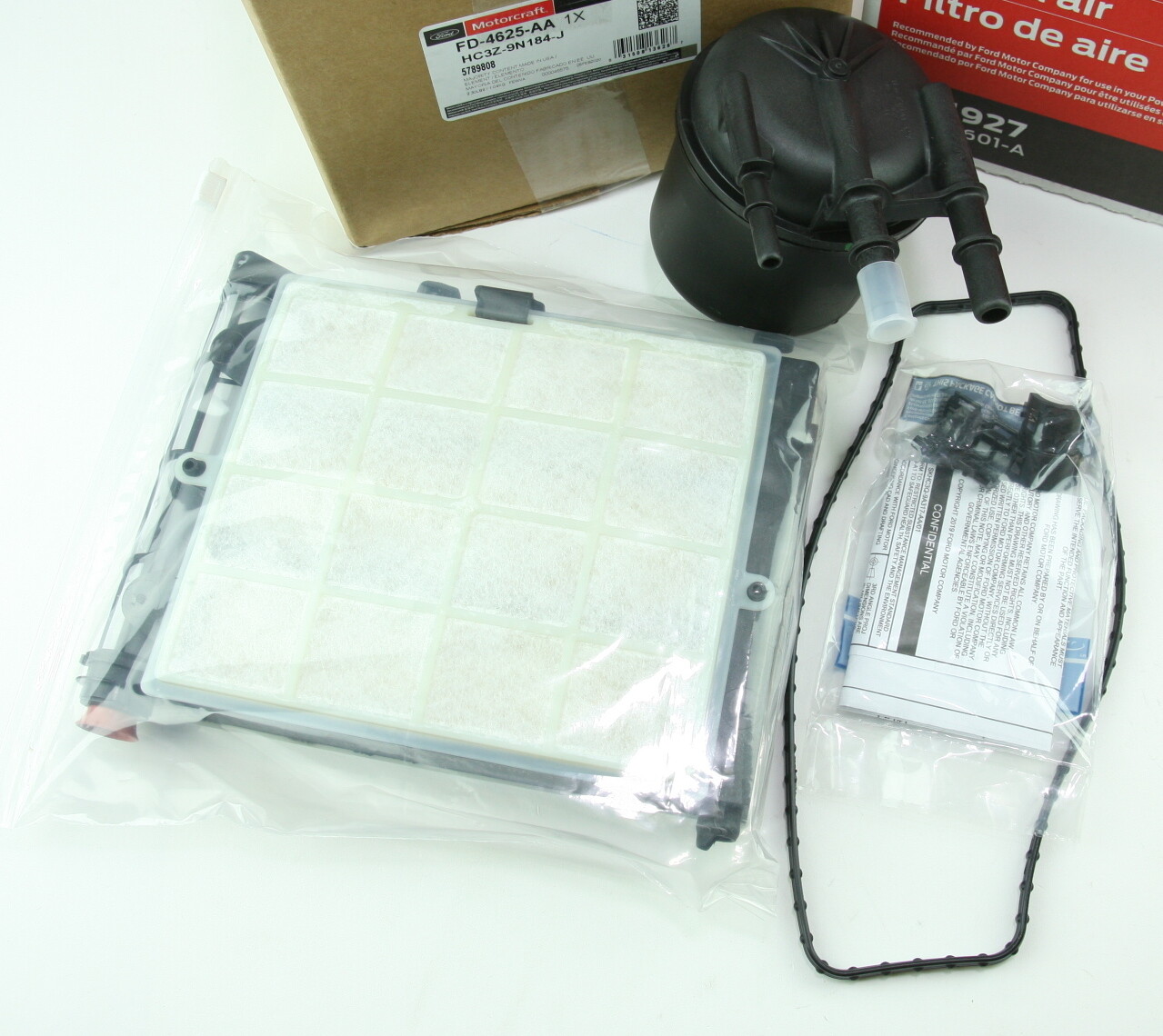 Filter Kit Motorcraft FD4625AA FA1927 Ford 6.7L Powerstroke Super Duty ...
