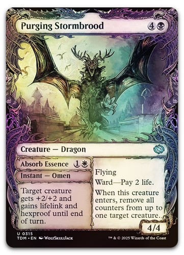 Purging Stormbrood (Showcase) #315 (Foil) (LP) Tarkir Dragonstorm TDM ...