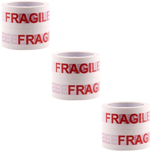 3 Pieces Package Tape Adhesive Warning Sign Fragile Labels for Moving ...
