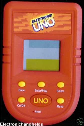 MATTEL UNO CARD ELECTRONIC HANDHELD VIDEO LCD GAME FREE Batteries FREE ...