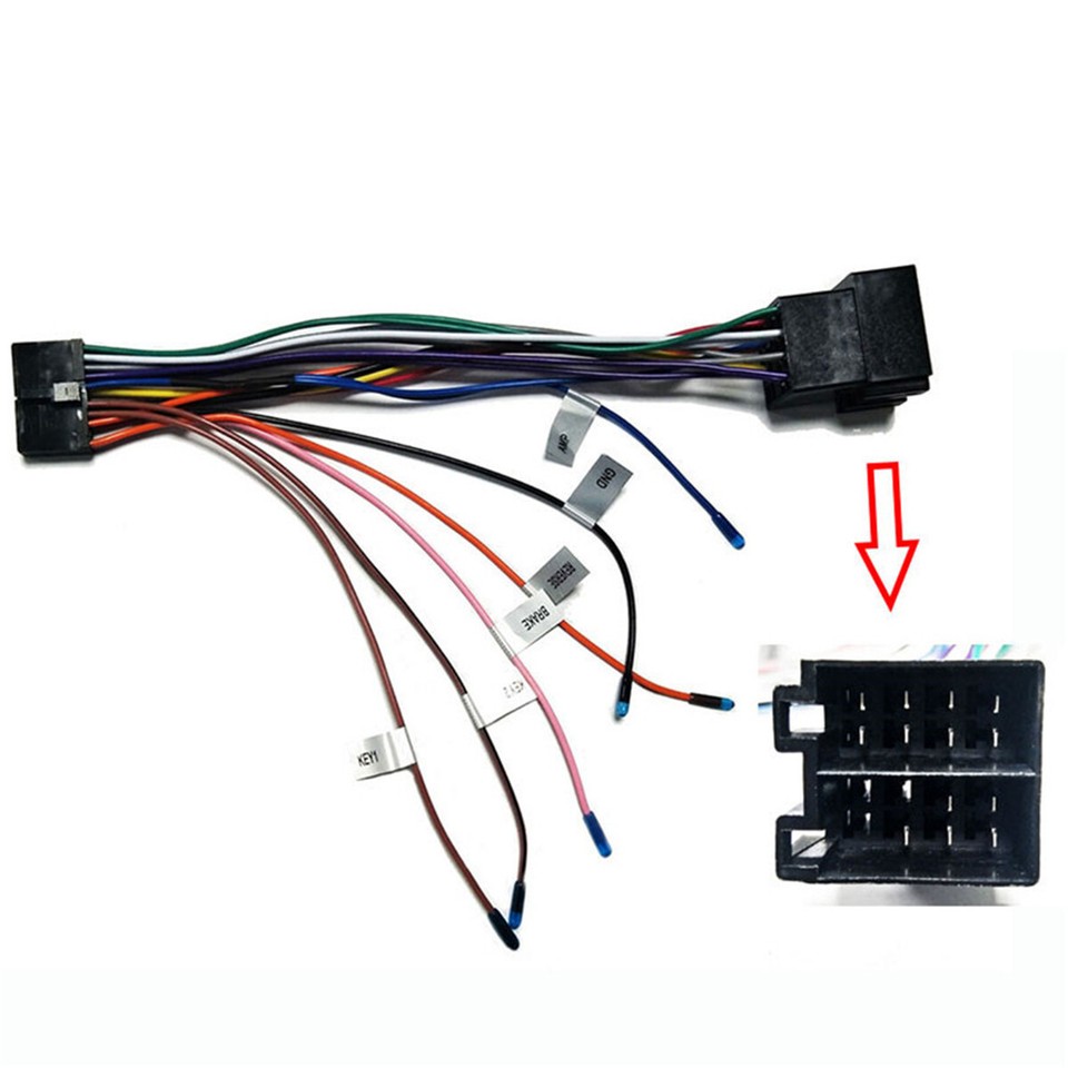 20 PIN Car Stereo Radio DVD Android IOS Wiring Harness Connector ...