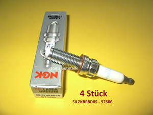4 ORIGINAL NGK Zündkerzen IRIDIUM SILZKBR8D8S 97506 BMW F20 F21 F22 F23 ...