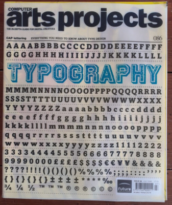 COMPUTER ARTS PROJECTS #86, TYPOGRAPHY, CD-ROM, FUTURE PUBLISHING, JULY 2006 | eBay