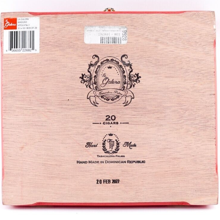 La Galera Maduro Vitola Empty Wooden Cigar Box 9" x 8" x 1.25" | eBay UK