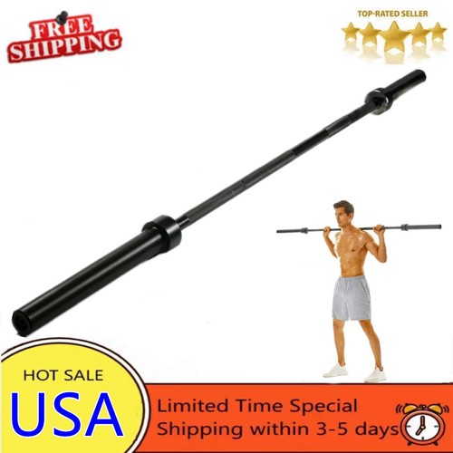 2 Inch Olympic Barbell Weight Bar 7ft 800 Pound Capacity Steel ...