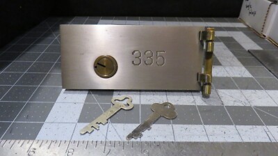Antique L.L. Bates 1886 Safety Deposit Box Door, Hinges, 1 Op & 1 Guard ...