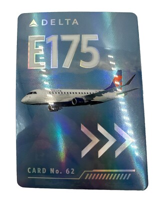 Delta Airlines Pilot Trading Card E175 CARD No. 62 (2022) | eBay