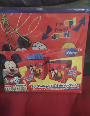 Mickey Mouse collapsible storage cubes (2 pc) | eBay