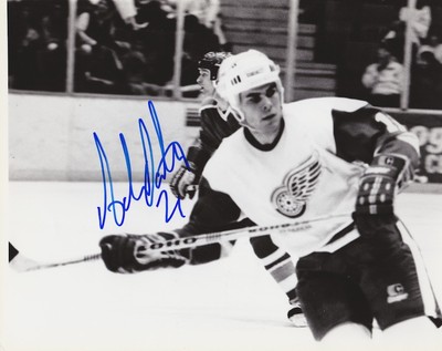 ADAM OATES Signed DETROIT RED WINGS - HOF 8X10 photo w/COA | eBay