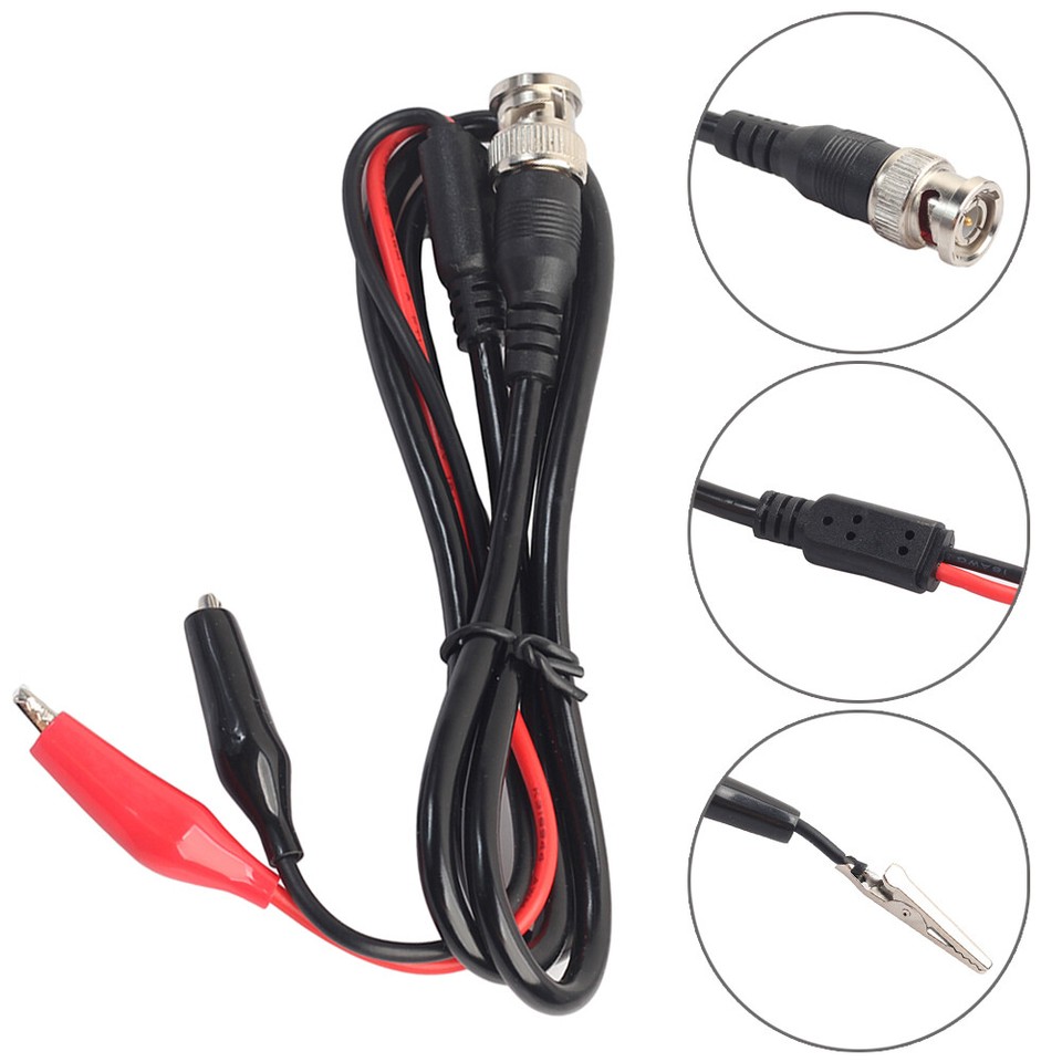 BNC Male Plug To Dual Oscilloscope Test Probe Cable Anti-rust ...