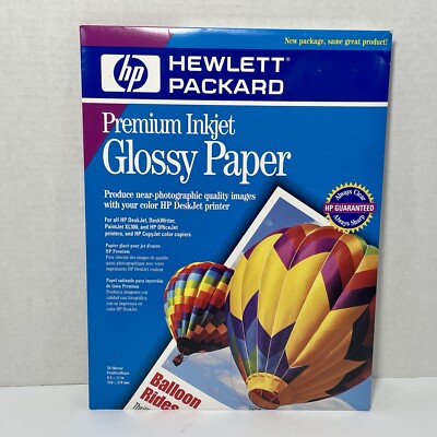 HP Premium Inkjet Glossy Paper 50 Sheets 8.5 x 11 New In Package | eBay