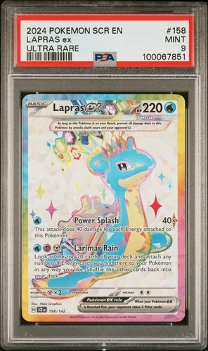 2024 POKEMON SCR EN-STELLAR CROWN ULTRA RARE #158 LAPRAS EX PSA 9 | eBay