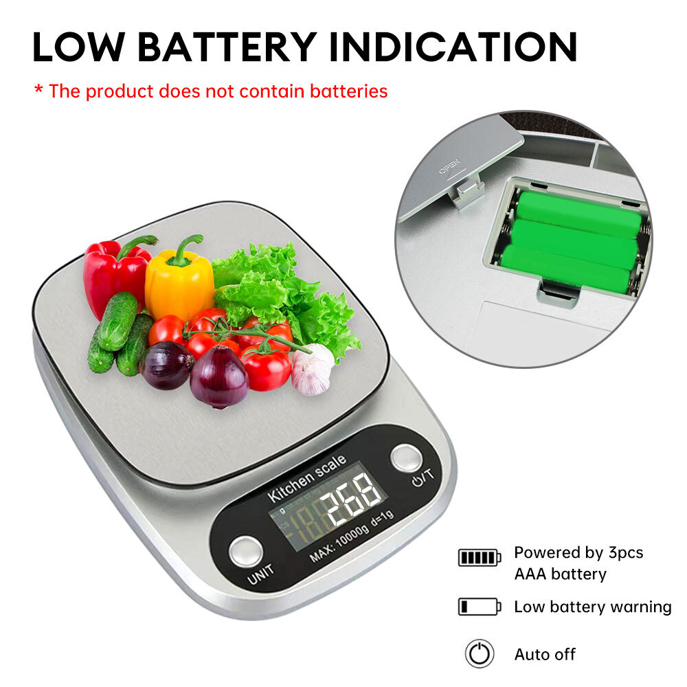 10kg Digital Kitchen Scales LCD Food Weight Postal Scale Electronic ...