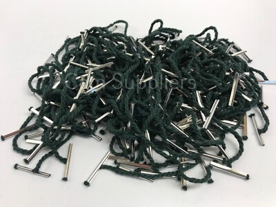 Qty 100 Premium Quality 102mm Metal End Treasury Tags Paper Filing Clip ...