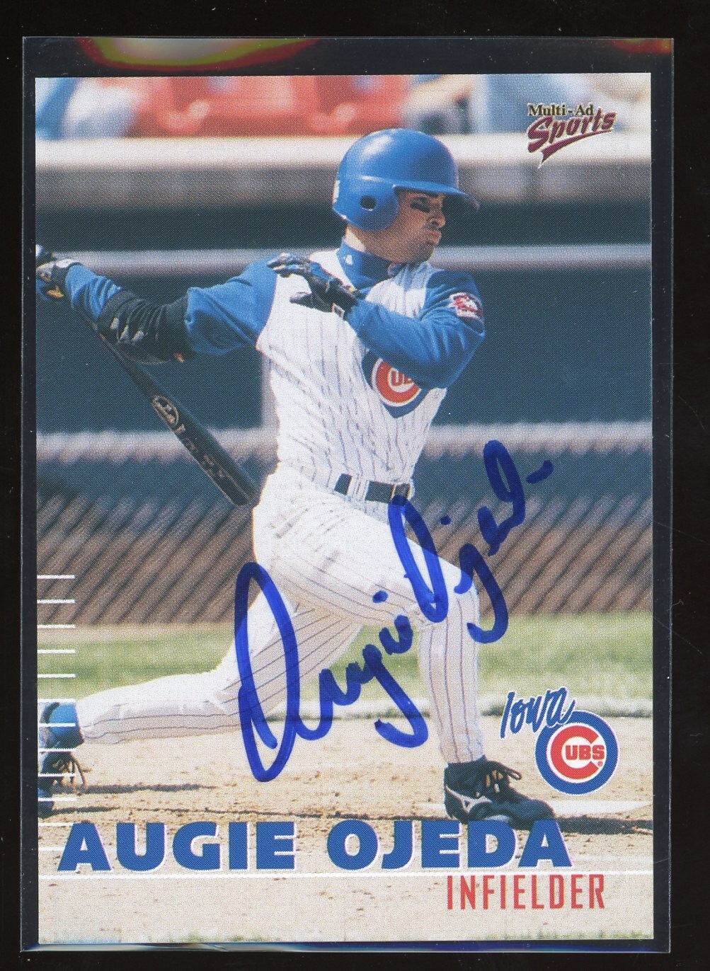 2000 Iowa Cubs AUGIE OJEDA Signed Card autograph AUTO CUBS | eBay
