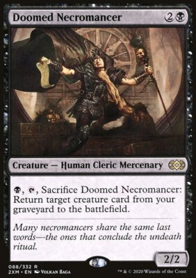 MTG Magic the Gathering Doomed Necromancer (88/415) Double Masters NM ...